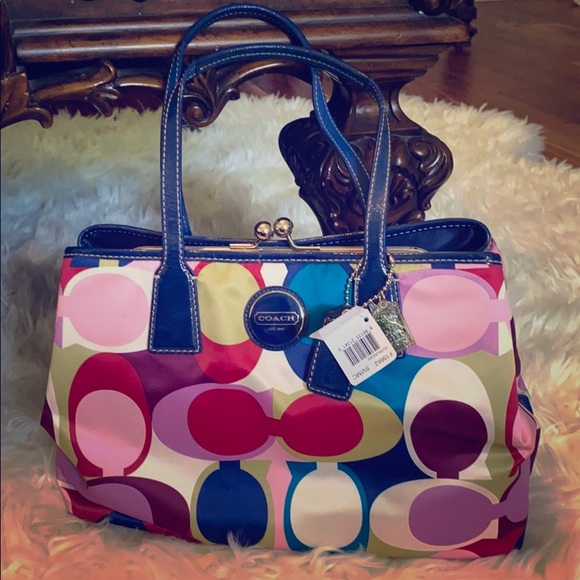 Coach | Bags | Nwt Coach Multicolor Scarf Print Carryall Tote | Poshmark